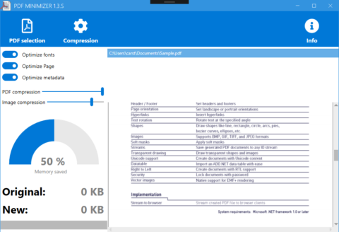 Minimize PDF Files with PDF Minimzer - CK Software Development